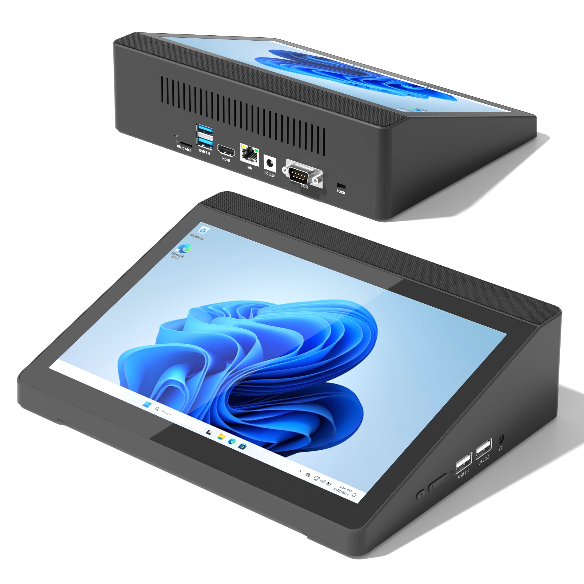 HiGolePC F6 10.1" Mini AIO PC - Windows & Android, 4GB RAM, 64GB ROM